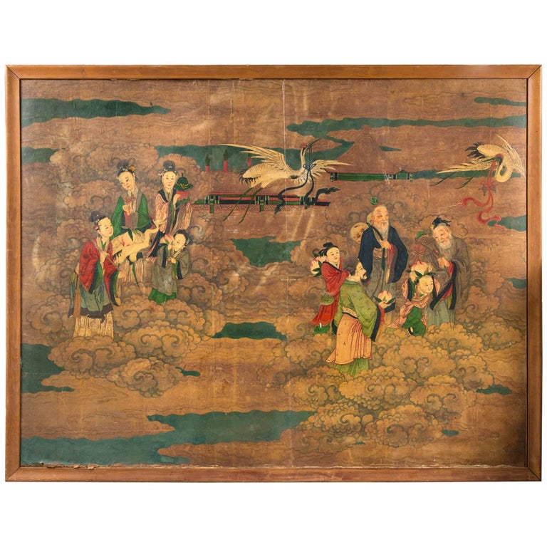 Massive Antique Chinese Painting For Sale at 1stDibs