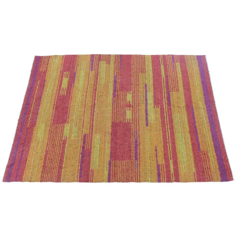 Geometric Multi-Color Carpet, Bauhaus, 1940 For Sale at 1stDibs