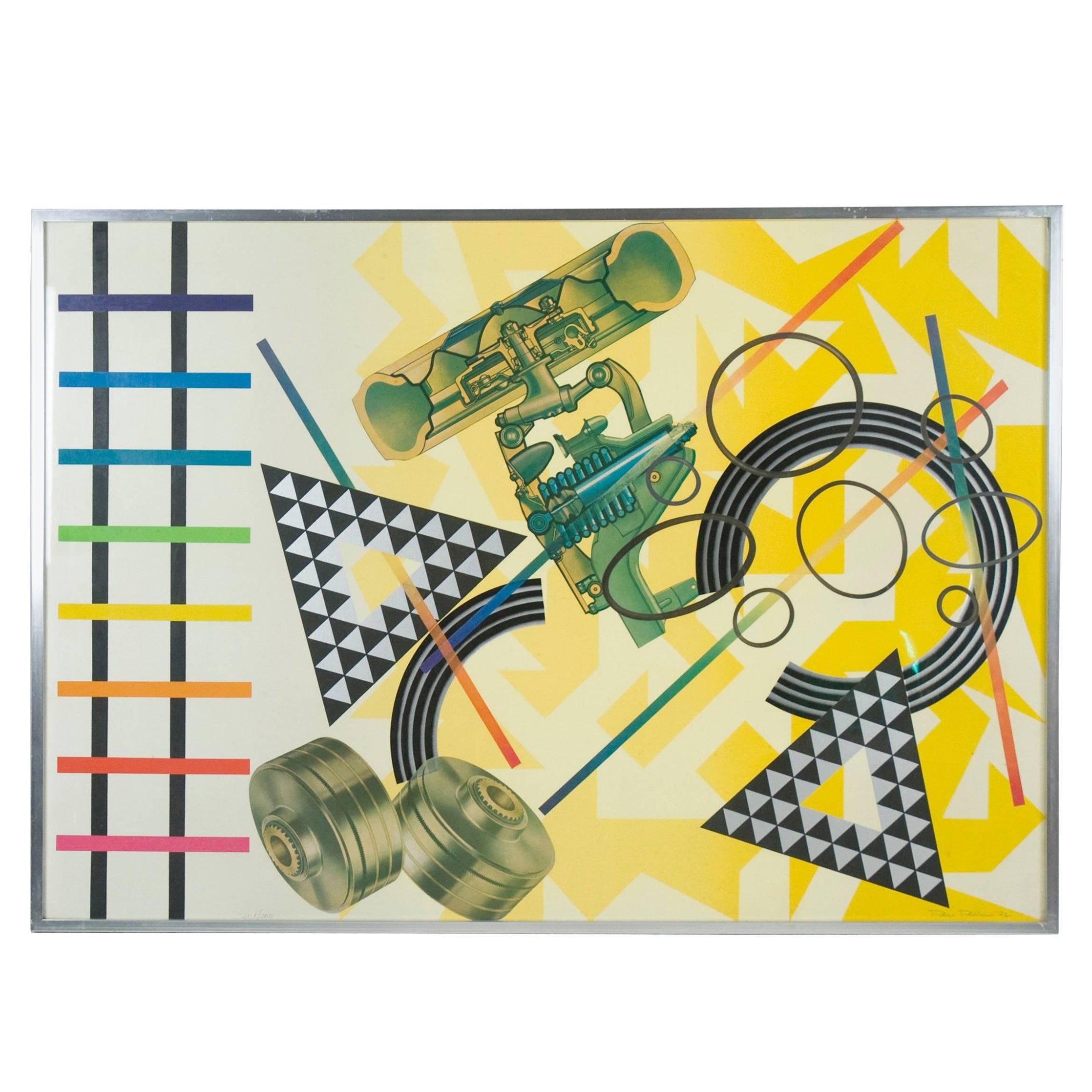 French Mid-Century Modern Period Poster for Igol by Marcel Chauveau ...