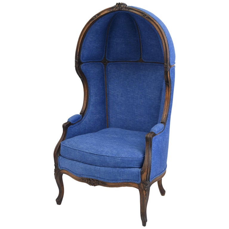French Balloon Canopy Back Chair at 1stDibs