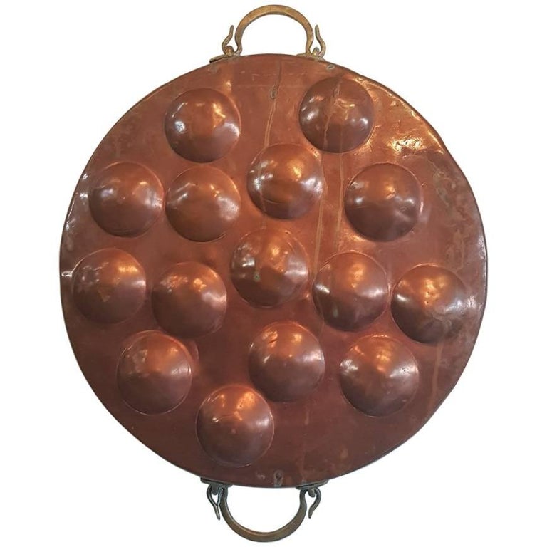 Old Dutch Copper Pancakes Pan from 1938 at 1stDibs