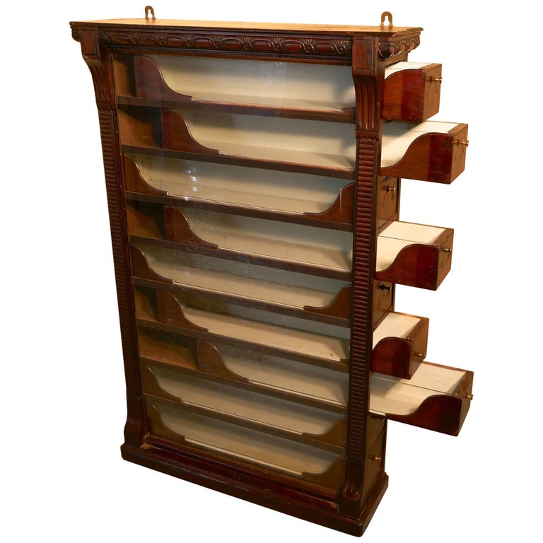 Nine-Drawer Cigarette Cabinet, by Stephen Mitchell and Sons of Glasgow ...