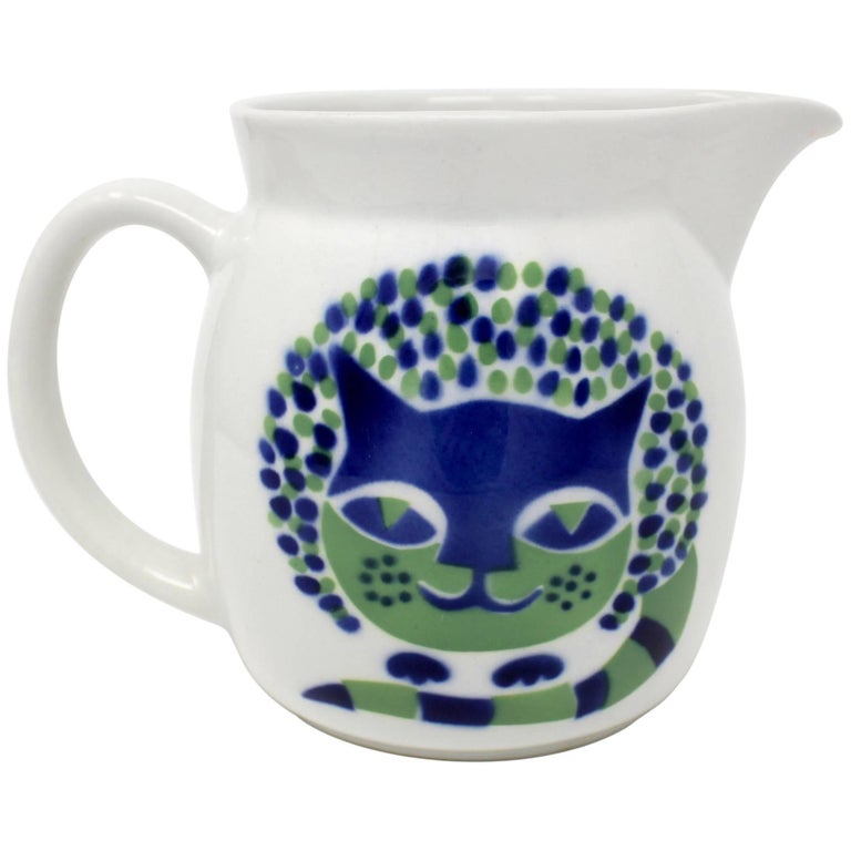 1960s Kaj Franck Ceramic Cat Pitcher for Arabia, Finland at 1stDibs ...