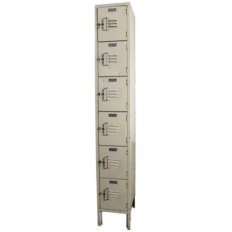 Single Stack Industrial Gym Locker Cubby Style Vintage Distressed ...