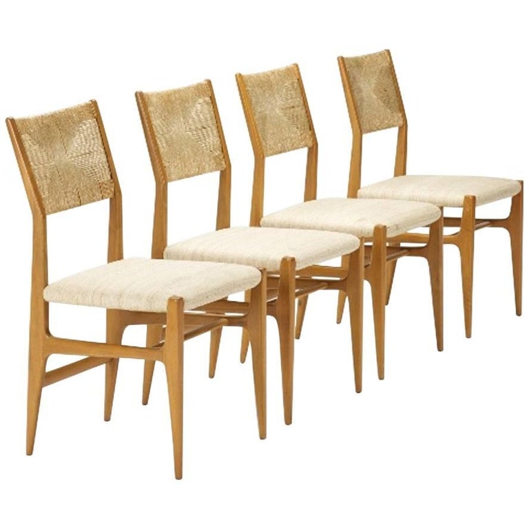 Set of Four Gio Ponti Dining Chairs at 1stDibs