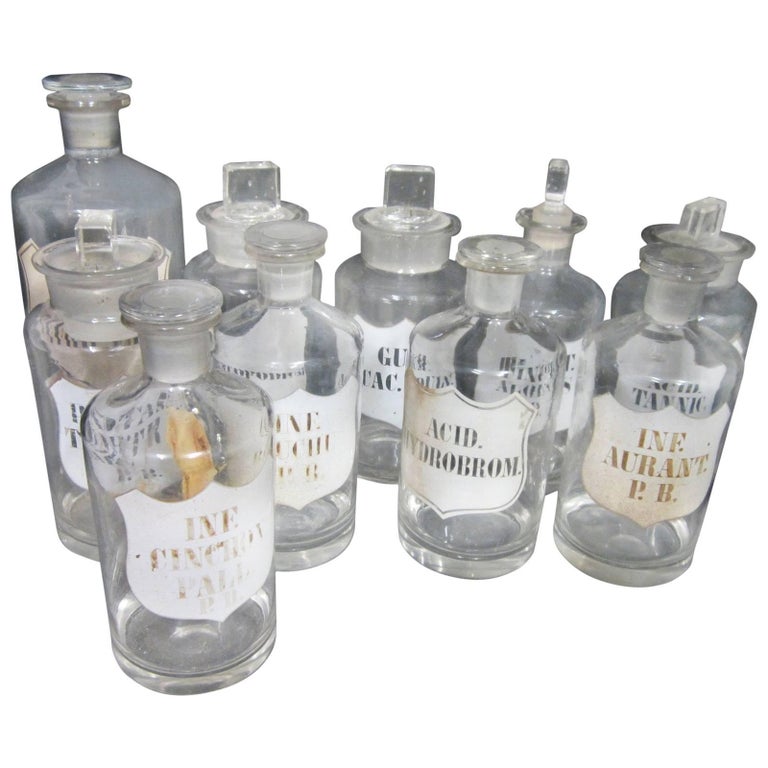 Apothecary Bottles, Australian at 1stDibs