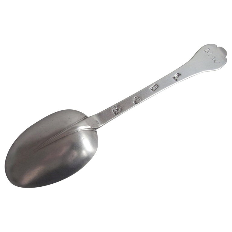 A William and Mary Trefid Spoon Made in London in 1691 by Lawrence ...