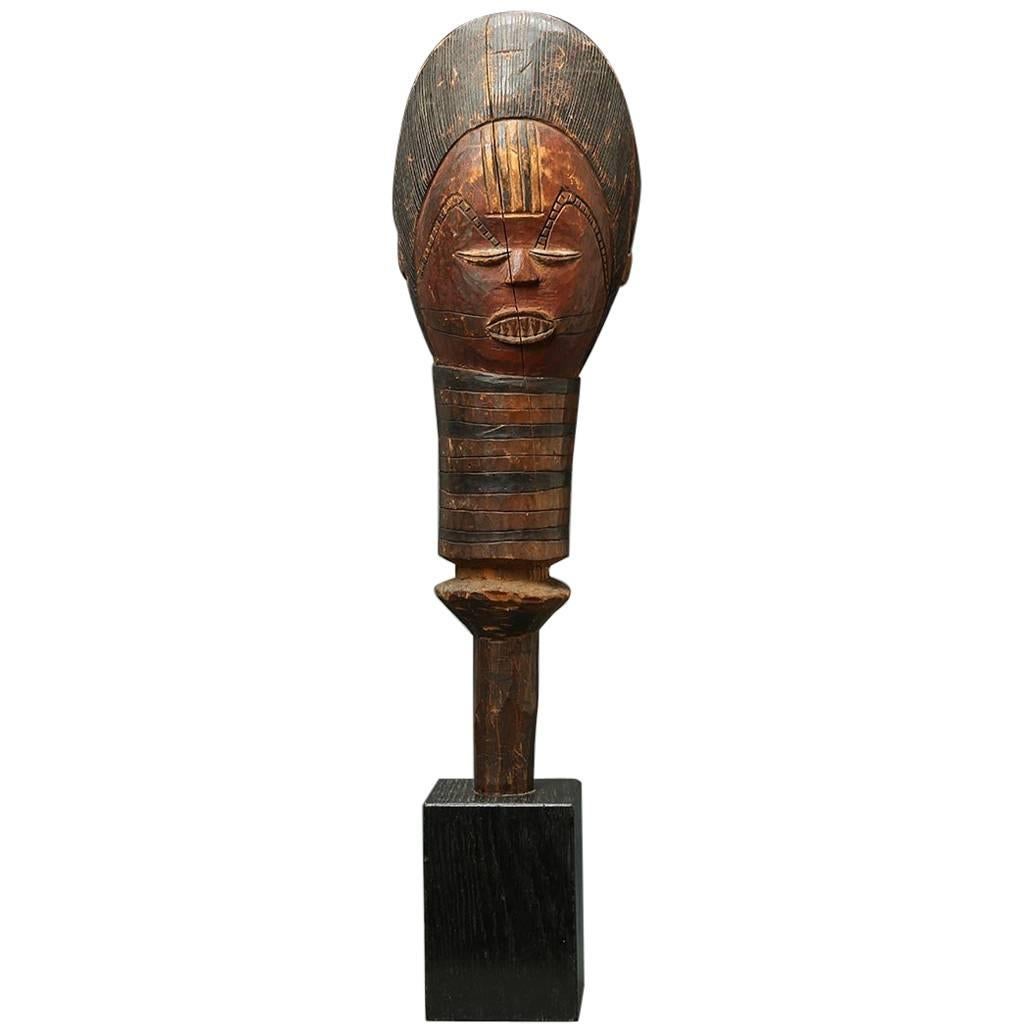 Kuyu Janus Face Tribal Dance Puppet, Drc, Africa Red, White and Black ...