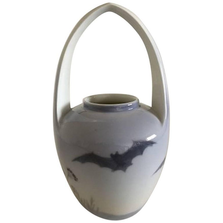 Royal Copenhagen Art Nouveau Bat Vase #225/29 For Sale at 1stDibs