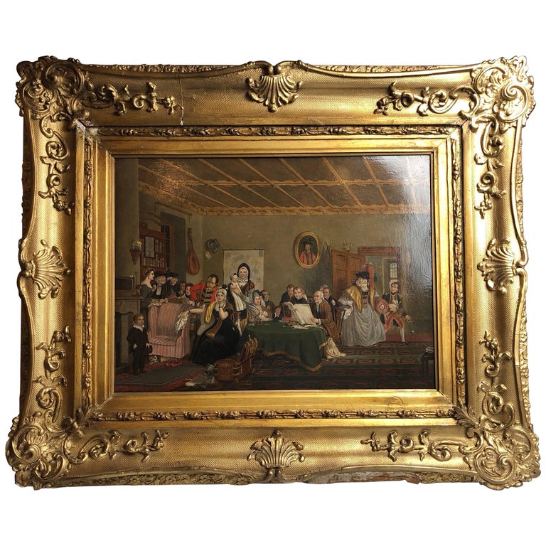 19th Century Painting 'Reading the Will' by John Burnet after David ...