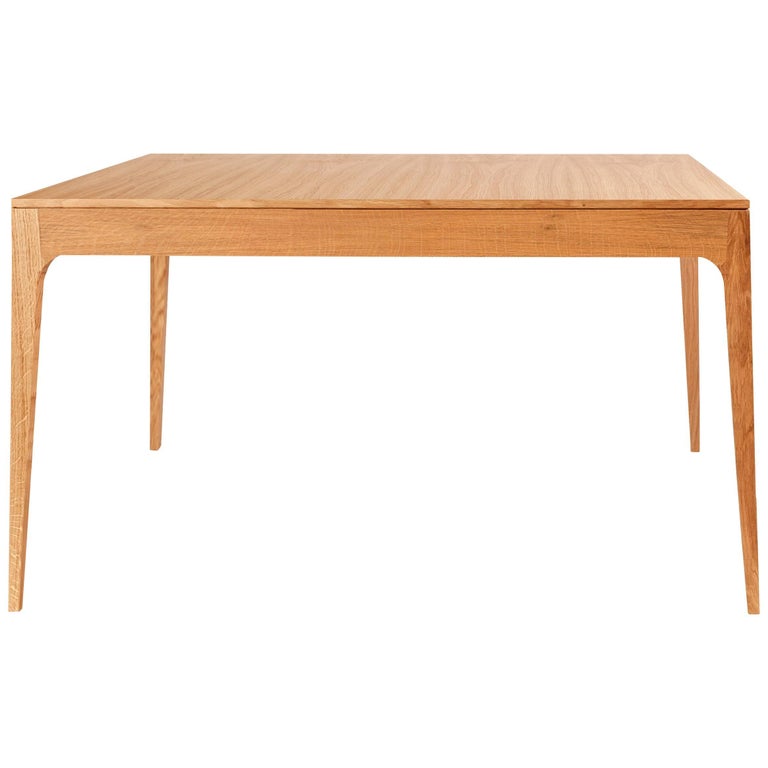 Minimalist Square Dining Table in Brazilian Hardwood For Sale at 1stDibs