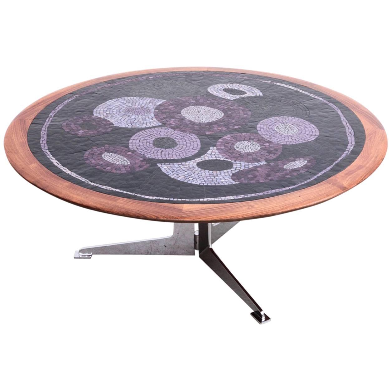 Huge Mosaic Coffee Table by Berthold Müller, Germany, 1967 For Sale at ...