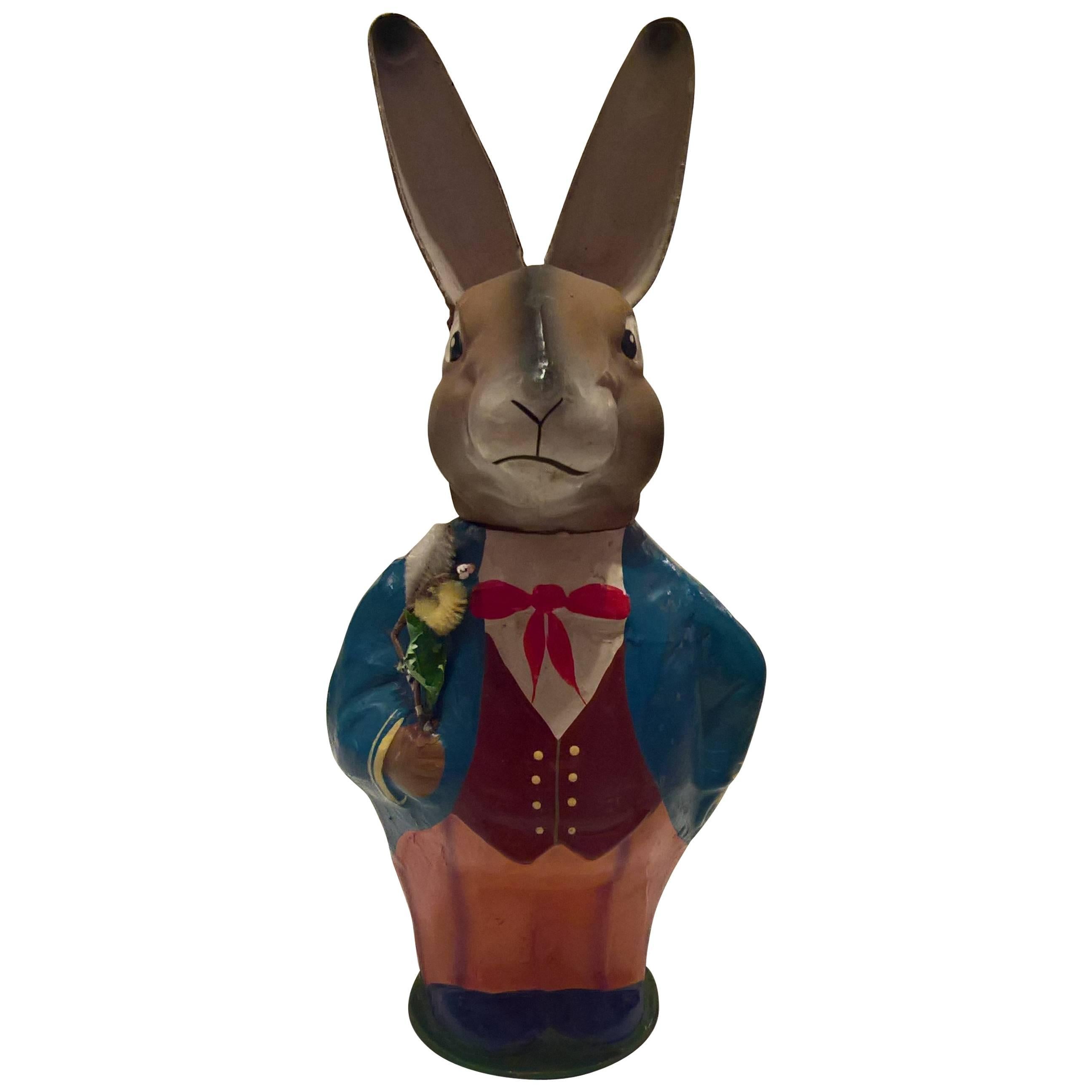 Vintage German Easter Rabbit Candy Box Papier Mache at 1stDibs | german ...