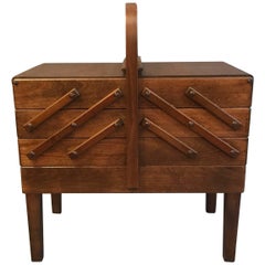 Victorian Sewing Basket For Sale at 1stdibs
