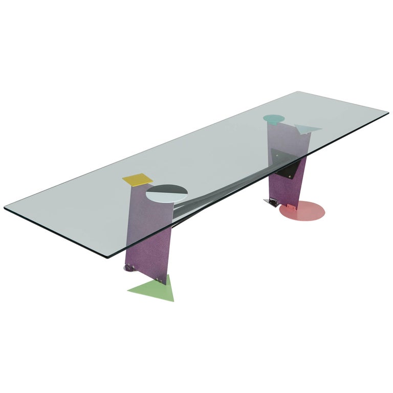 Peter Shire Memphis Post-Modern Coffee Table Produced in 1986 at 1stDibs