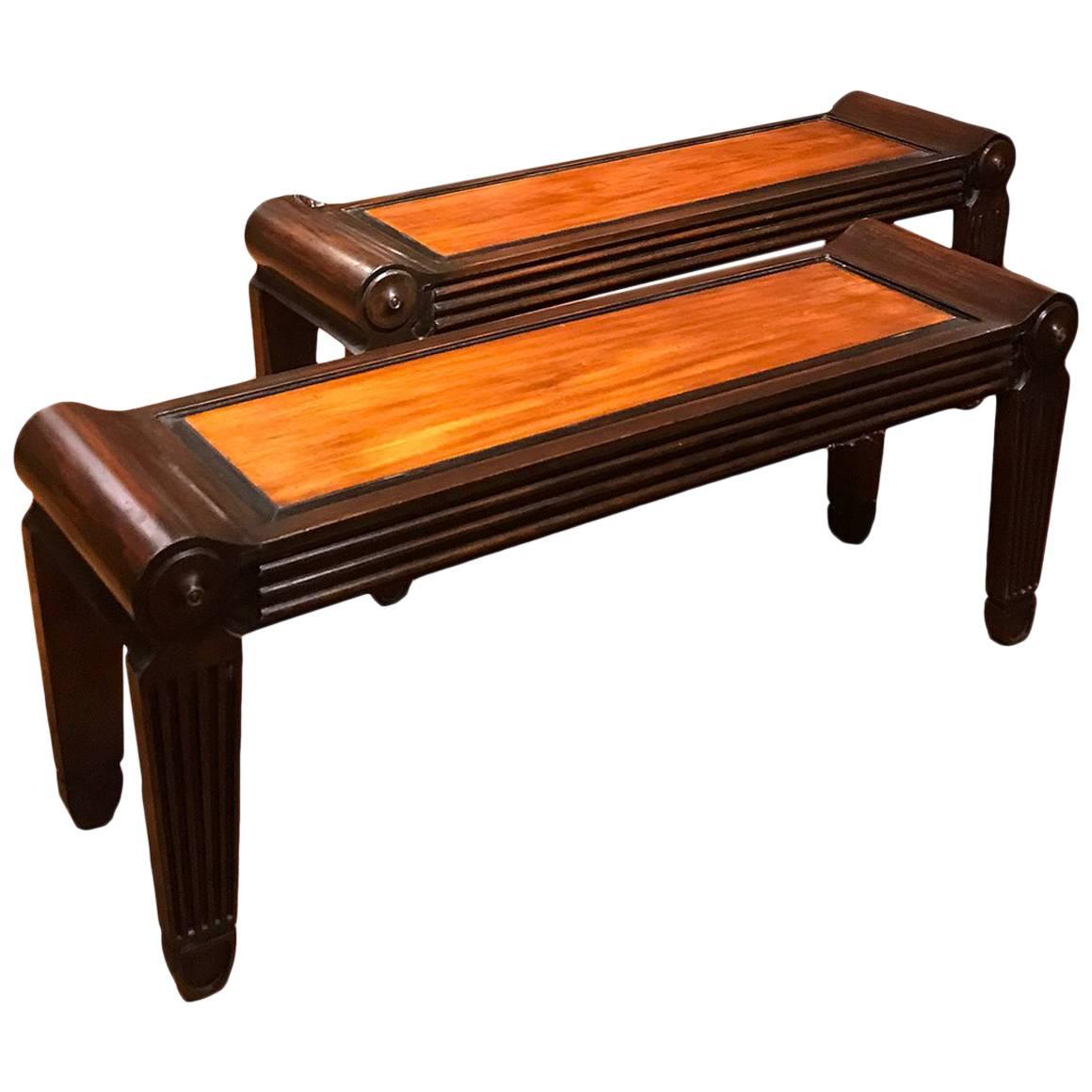 Frank Lloyd Wright Benches and Table from Wright's 1951 Unitarian ...