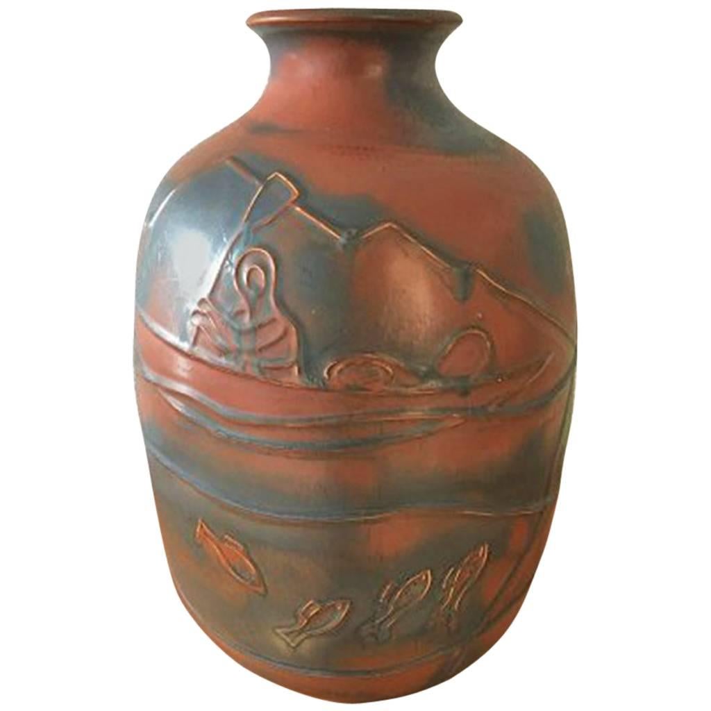 Sarcophagus, Large Stoneware Wall Hung Ceramic Cabinet at 1stDibs