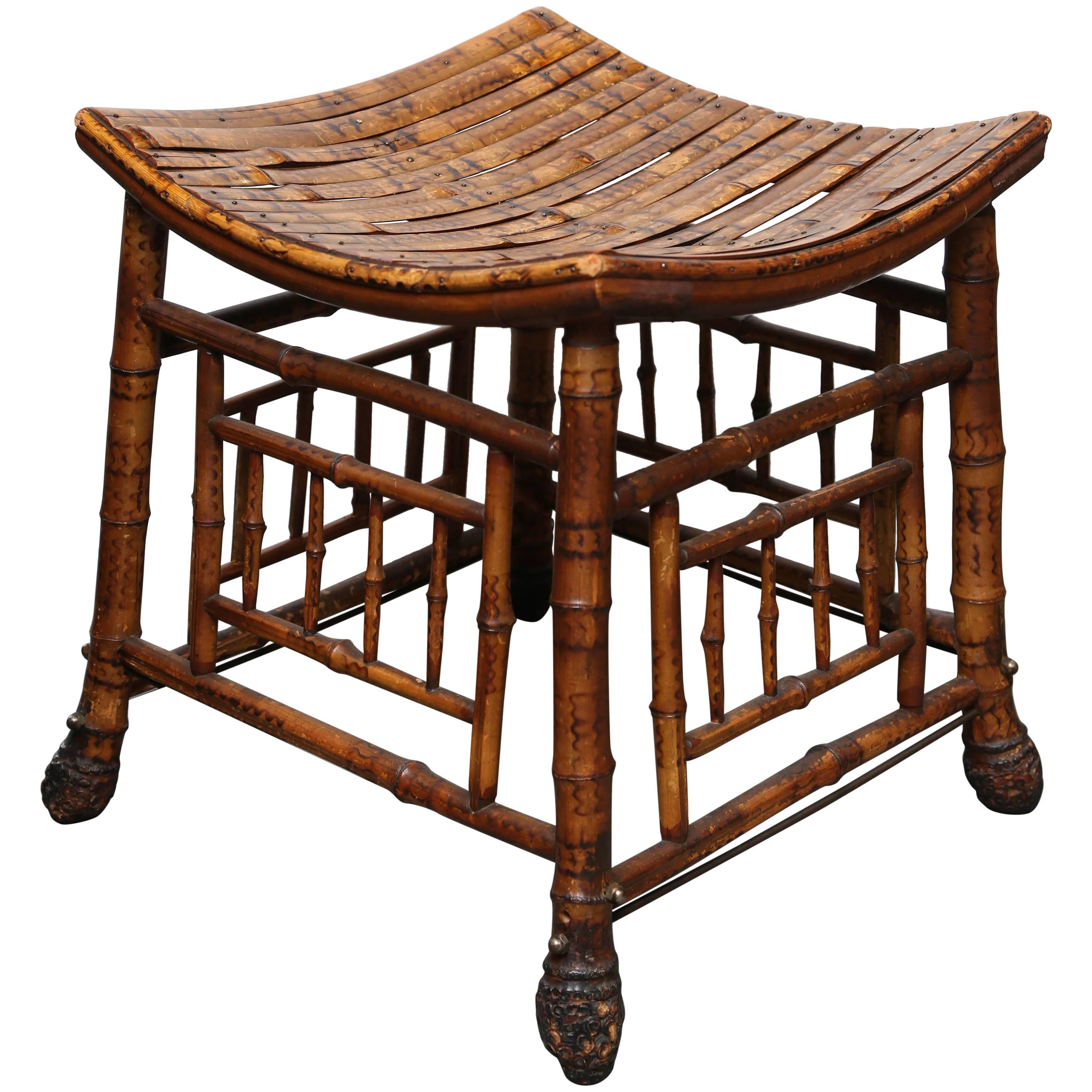 19th Century Bamboo "Thebes" Bench at 1stDibs