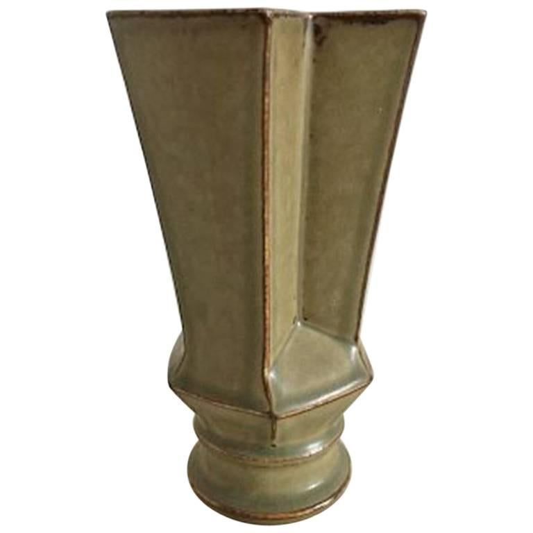 Bing and Grondahl Lisa Enquist Stoneware Vase #5818 at 1stDibs