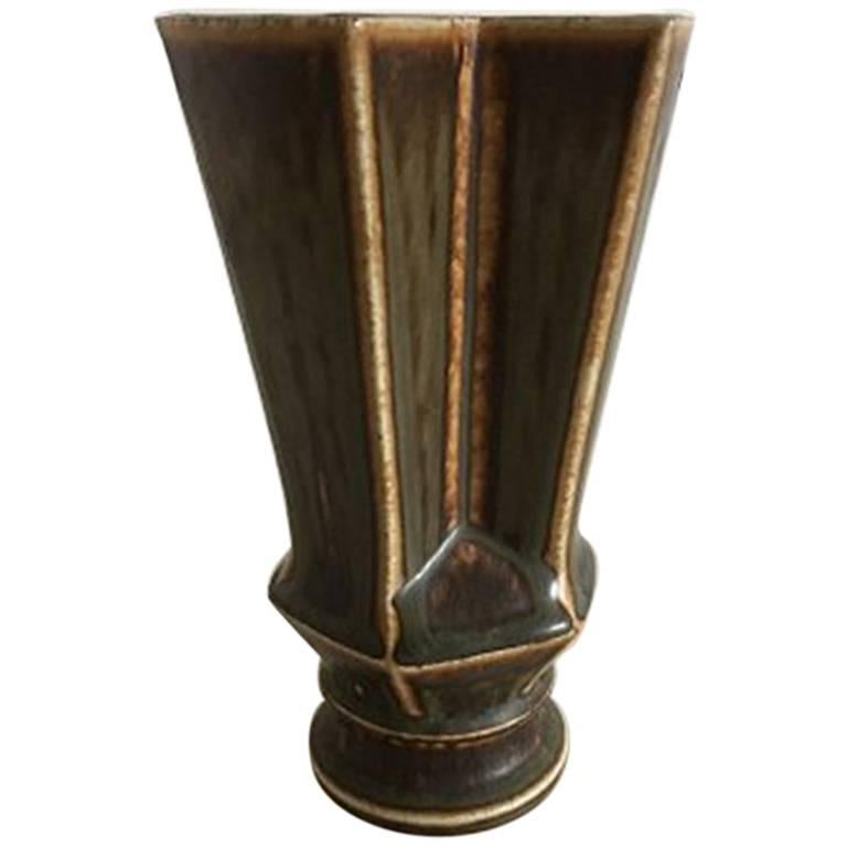 Bing and Grondahl Lisa Enquist Stoneware Vase #3 For Sale at 1stDibs