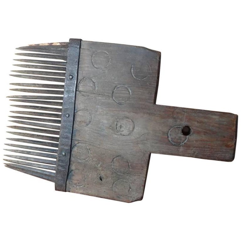 17th Century Antique Flax Stripping Tool for Linen Making For Sale at ...