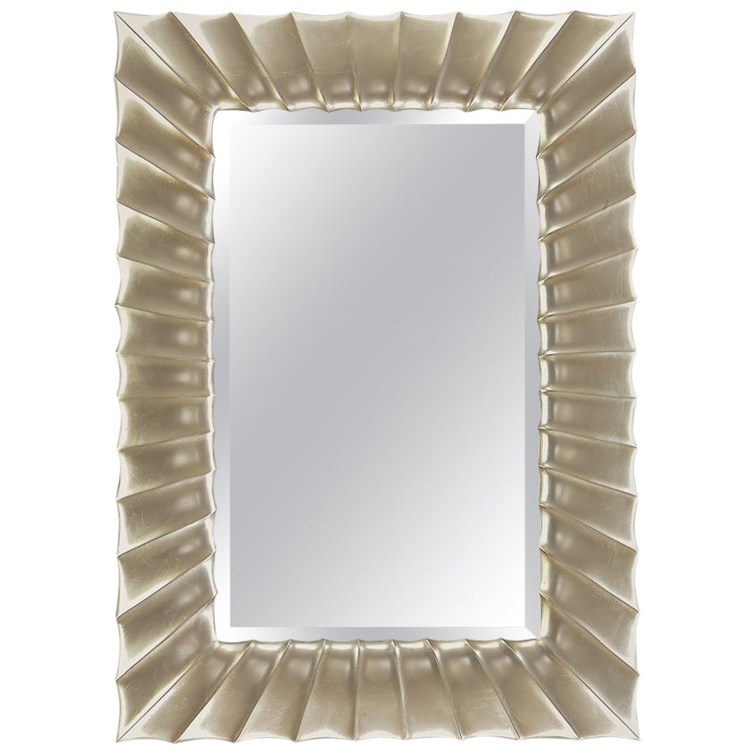 Raindrops Mirror in Silver Finish at 1stDibs