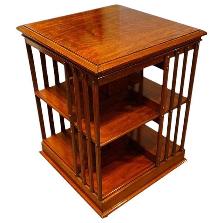 Victorian Mahogany Revolving Bookcase at 1stDibs