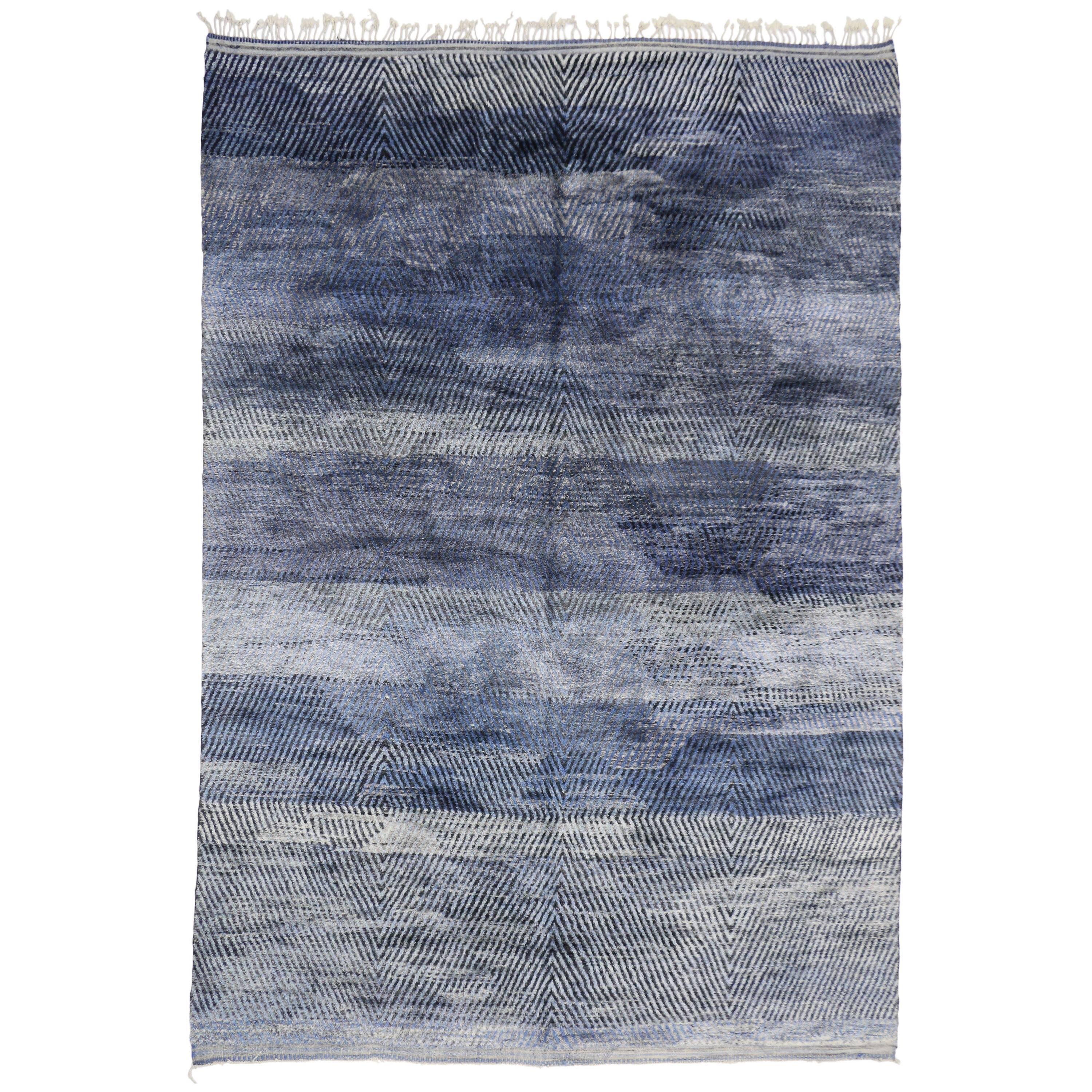 Nazmiyal Collection Berber Modern Moroccan Style Rug 9 ft 2 in x 11 ft ...