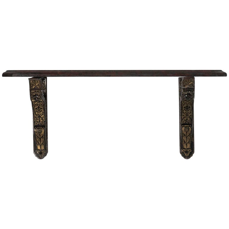 Faux Painted Slate Shelf For Sale at 1stDibs