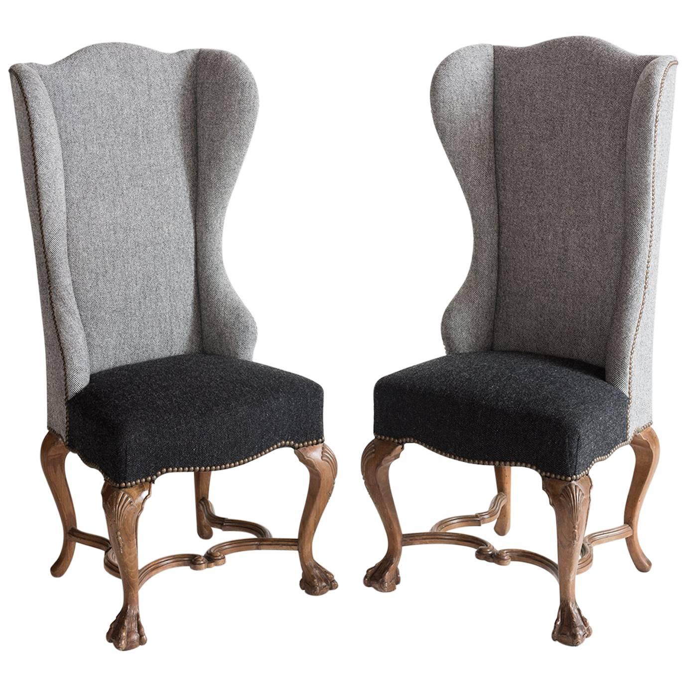 Pair of Narrow Wingback Chairs, circa 1900 at 1stDibs | narrow wing ...