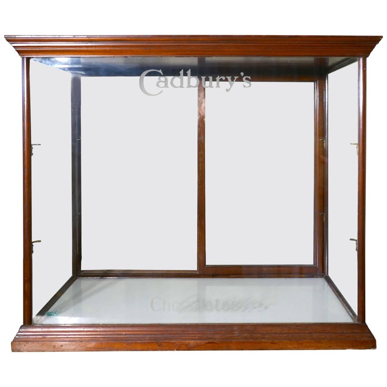 Edwardian Cadbury’s Counter Top Sweet Shop Display Cabinet For Sale at ...