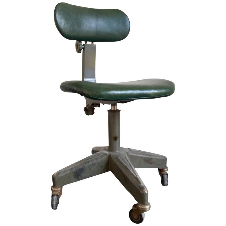 Vintage Industrial Metal Steel Remington Rand Adjustable Chair Modern ...