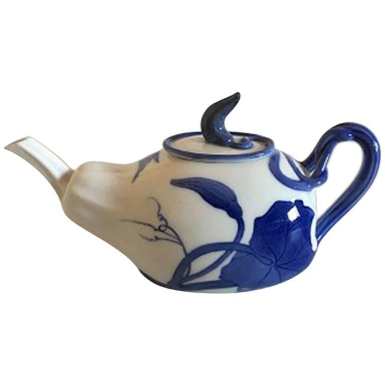 Royal Copenhagen Blue Flower Braided Tea Pot at 1stDibs