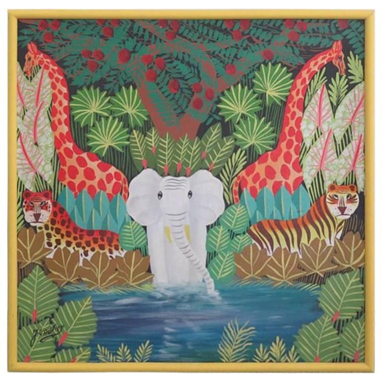 Jungle Still Life, signed J. Gautier at 1stDibs | j gauthier artist