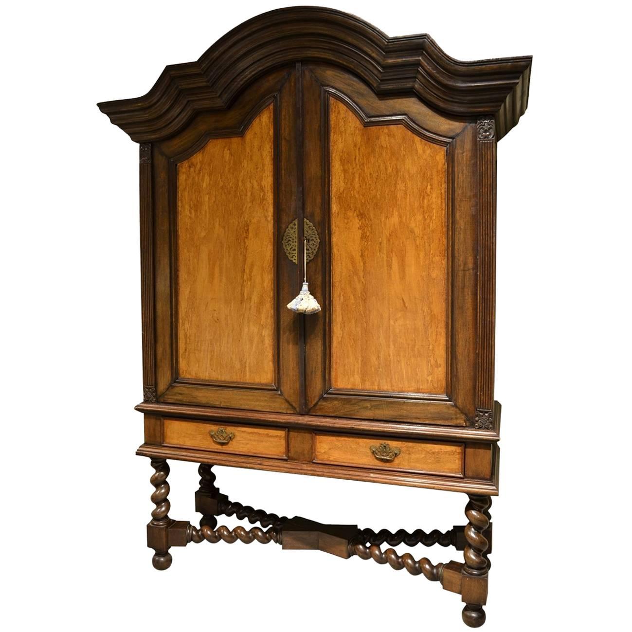 Dutch Colonial Cabinet on Stand For Sale at 1stDibs | dutch cabinet