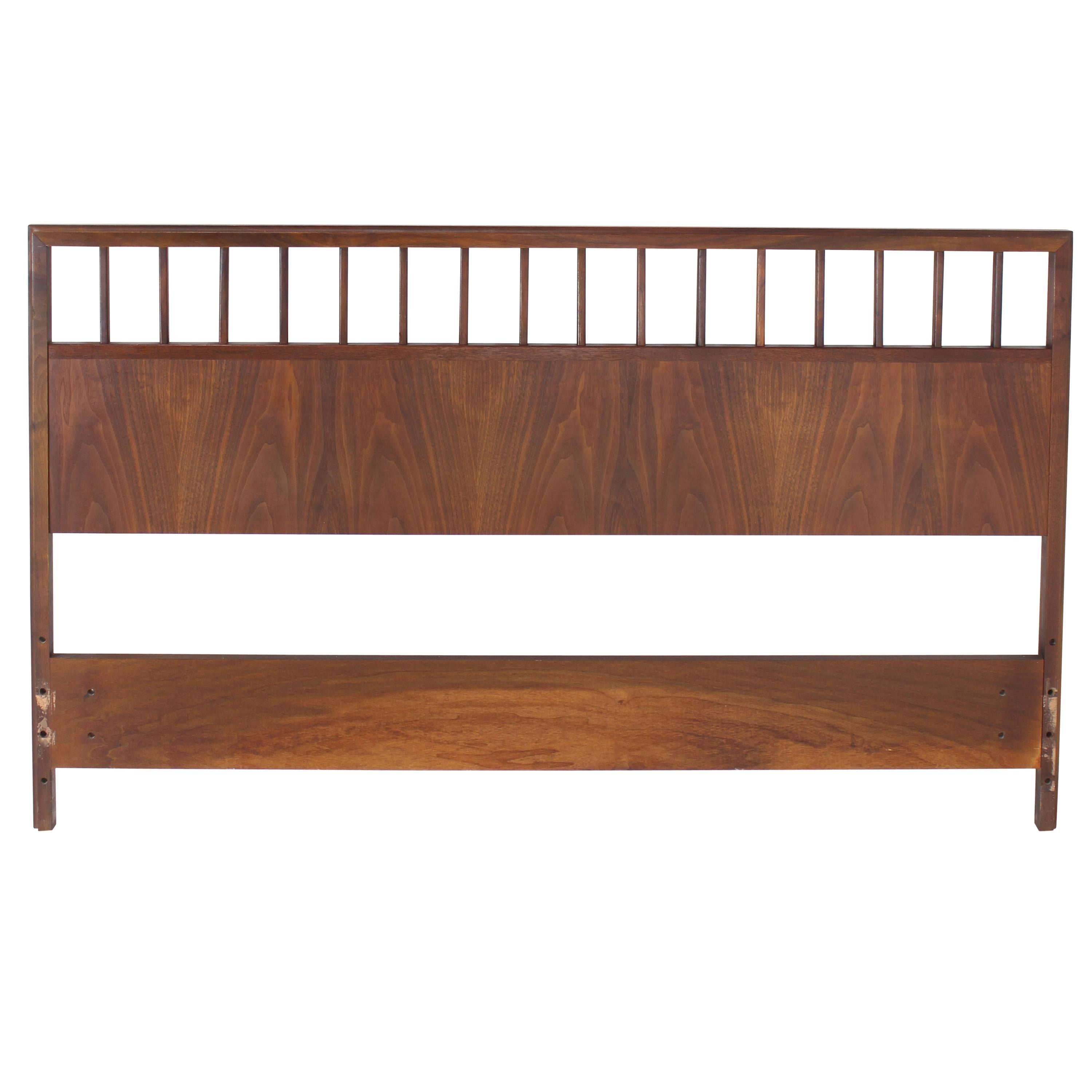 Danish Mid-Century Modern Oiled Walnut Queen Headboard at 1stdibs