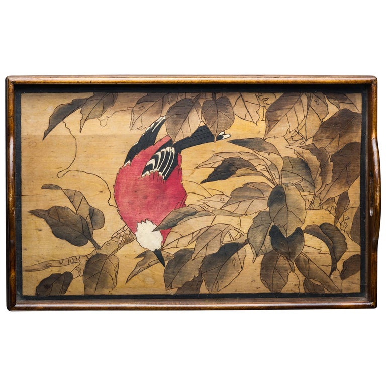 Déco French Wooden Tray or Wall Decoration For Sale at 1stDibs