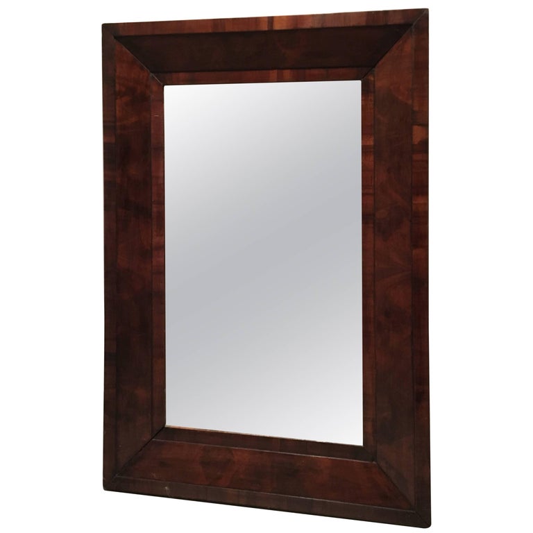 Rectangular Wooden Mirror, Probably circa 1890 For Sale at 1stDibs