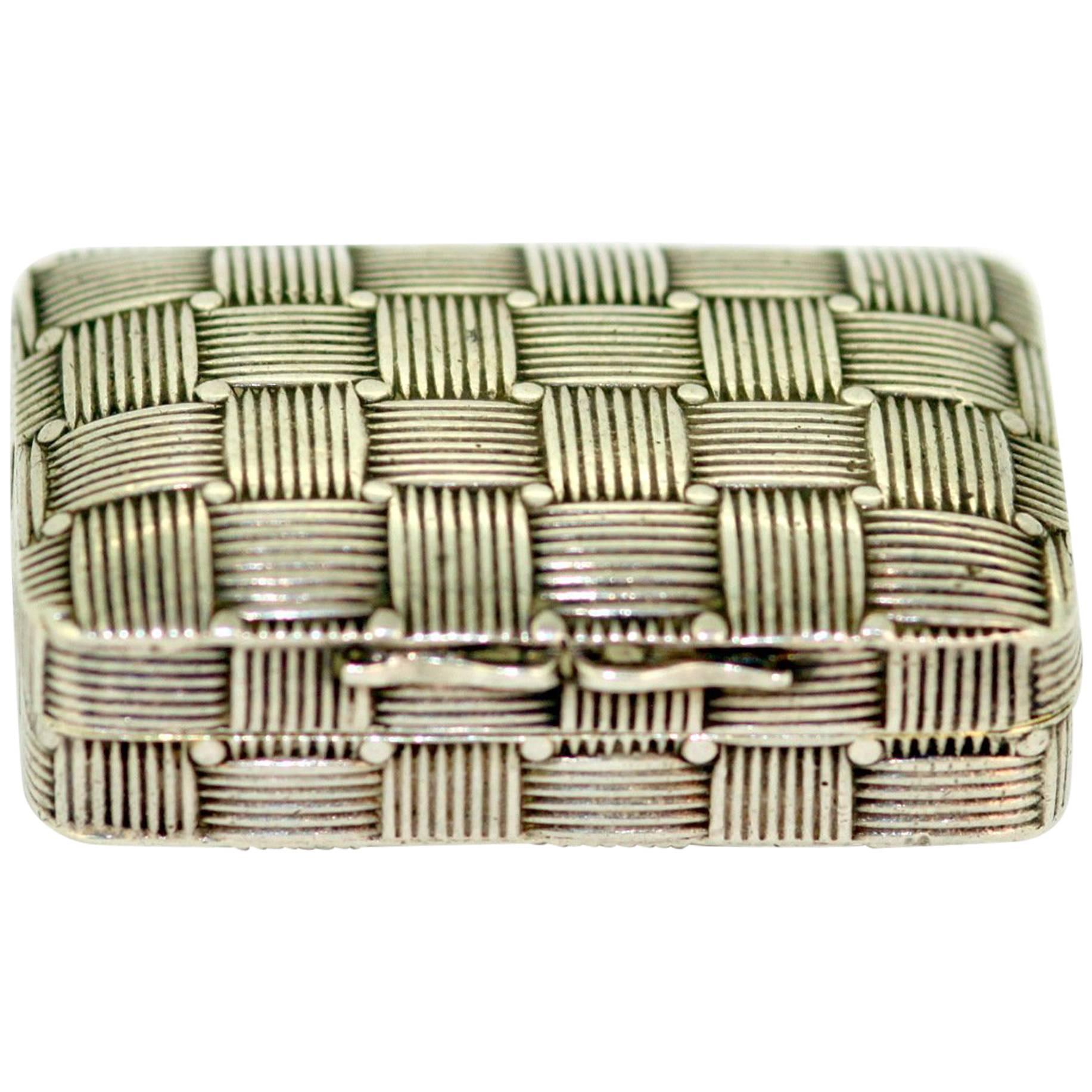 Victorian Silver Family Bible Vinaigrette, by George Unite, Birmingham ...