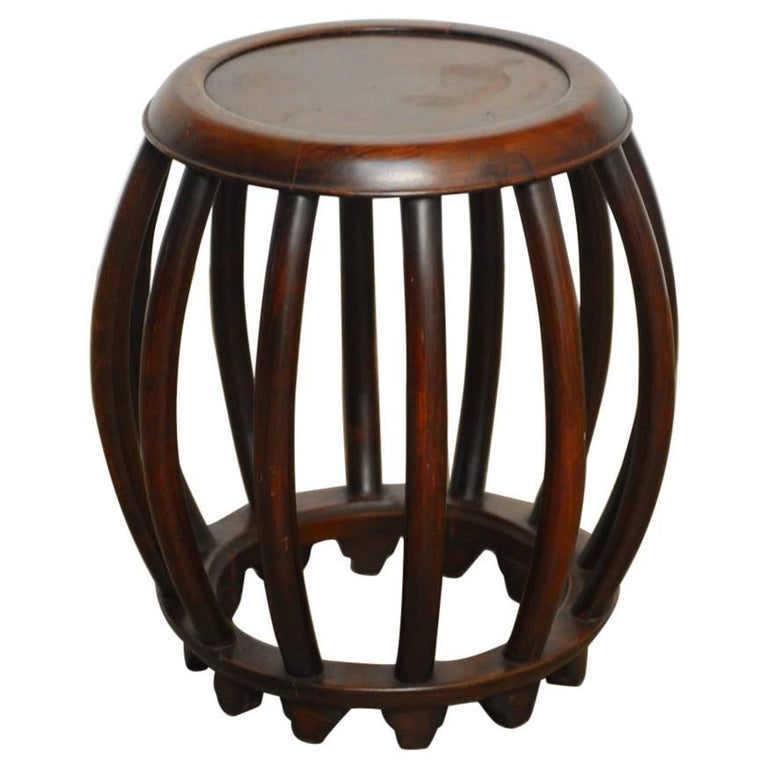 Chinese Ming Style Rosewood Garden Stool or Drinks Table at 1stDibs