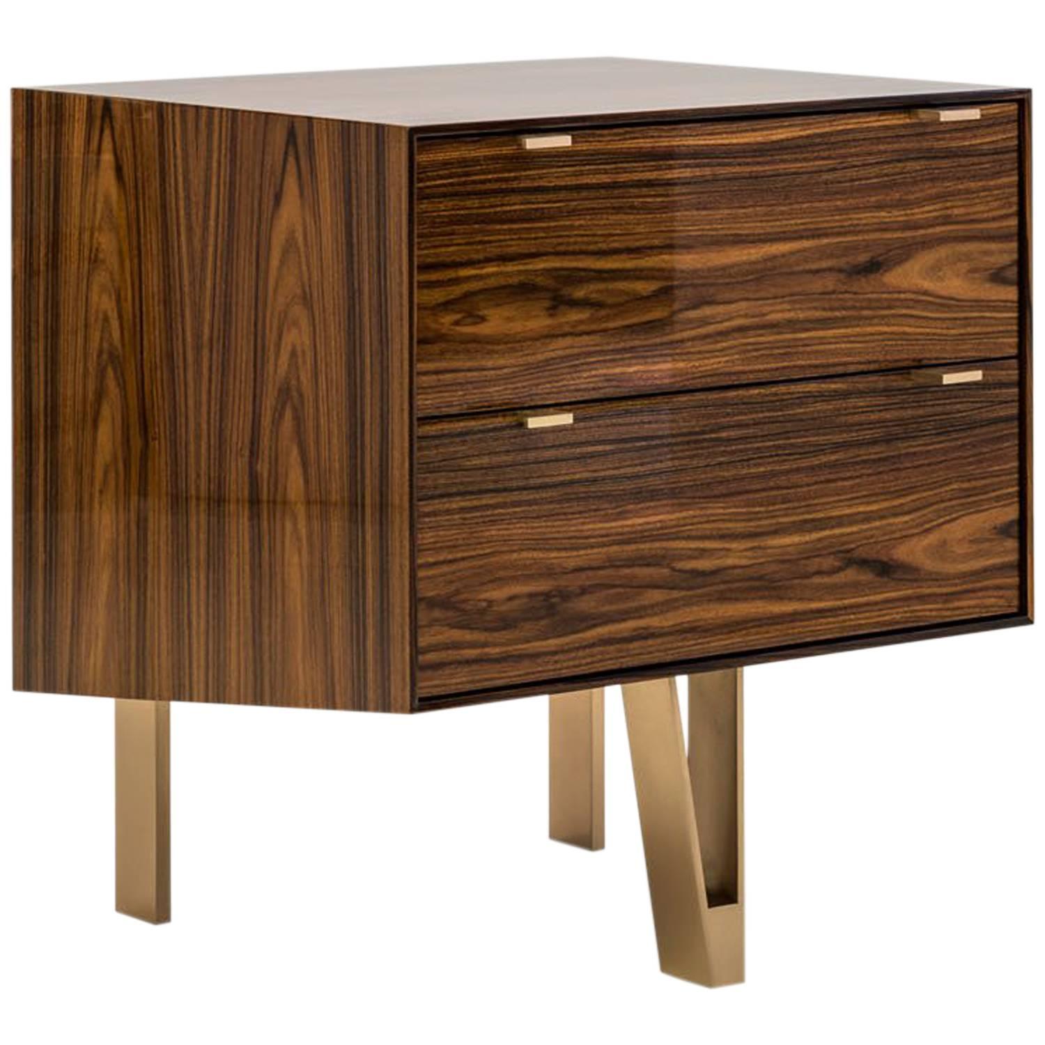 Phoebe Side Cabinet in Bleached Oak Modern Handcrafted End/Side Table ...