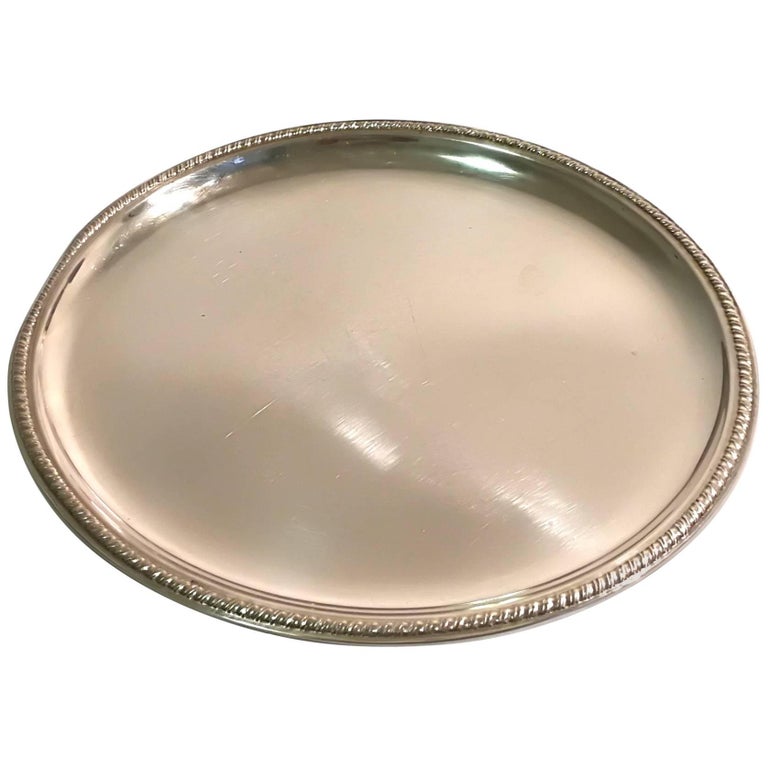 Vintage Silver Dish For Sale at 1stDibs