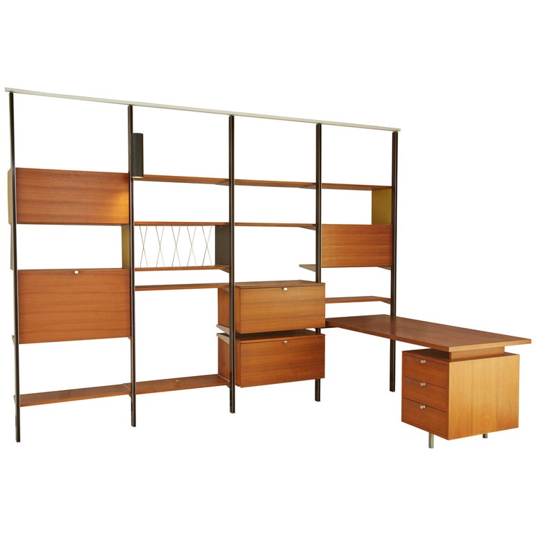 CSS Wall Unit with Desk by George Nelson for Herman Miller at 1stDibs