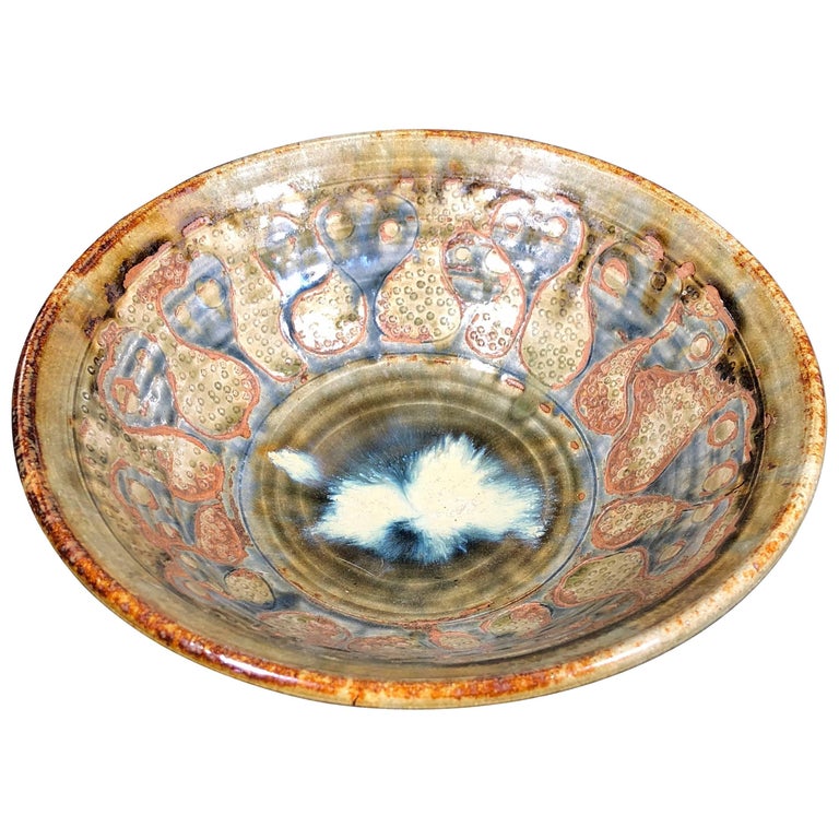 20th Century Japanese Stoneware Studio Bowl Signed For Sale at 1stDibs