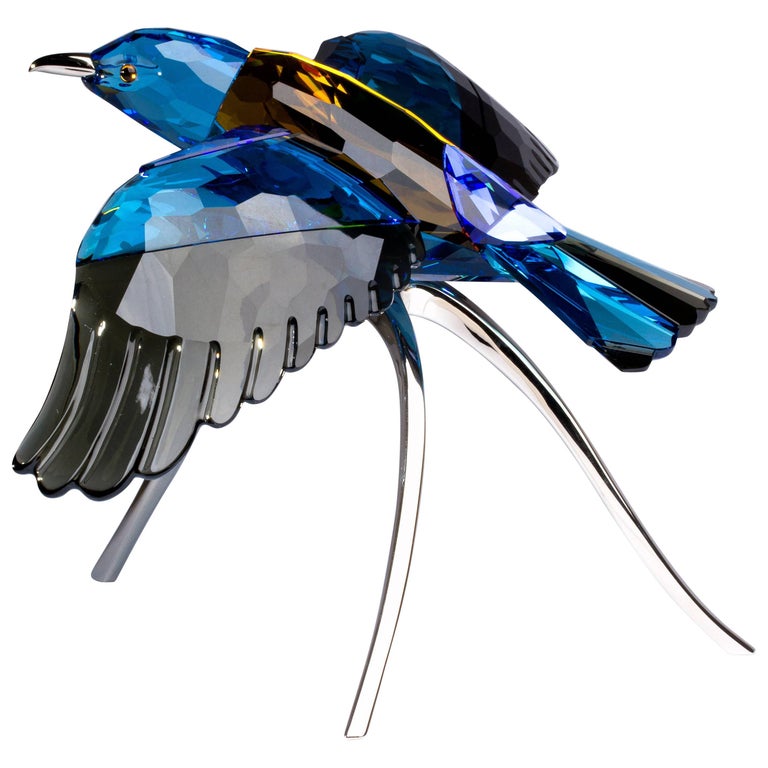 Beautiful Swarovski Bird Sculpture For Sale at 1stDibs