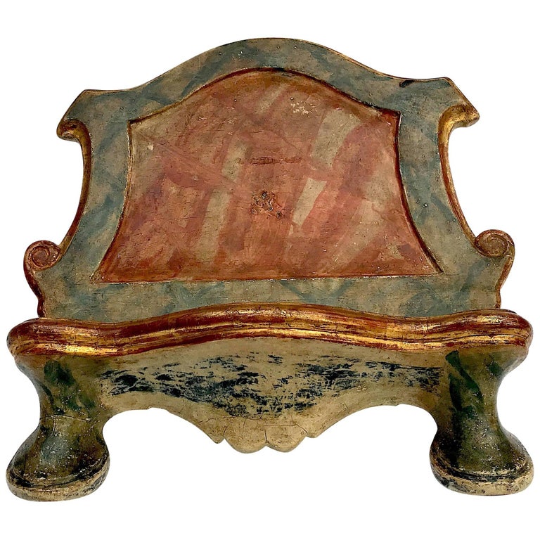Italian Baroque Style Faux Marble Painted Table Lectern Bookstand ...