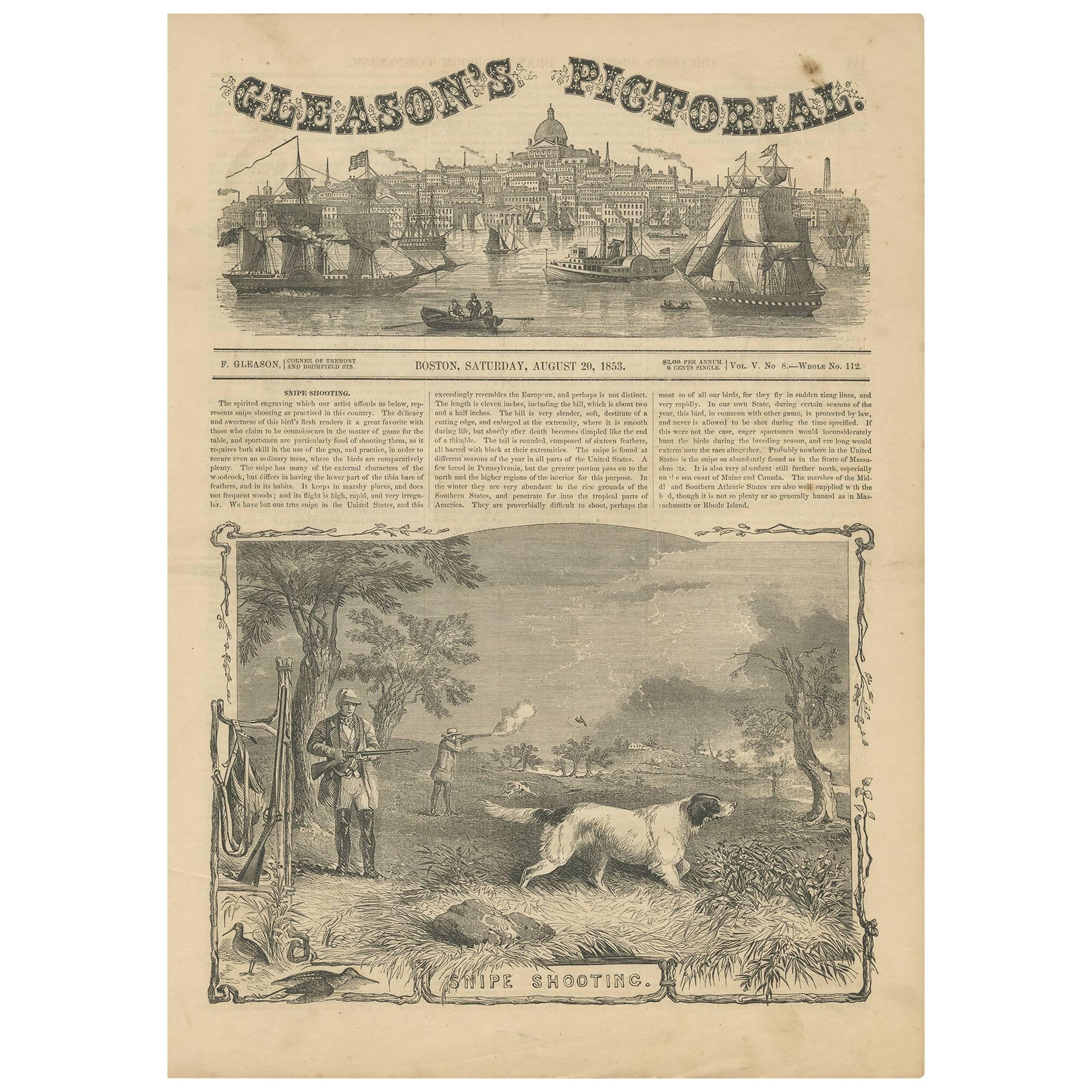 Art & Collectibles Collectibles Memorabilia Antique Newspaper Gleason's ...