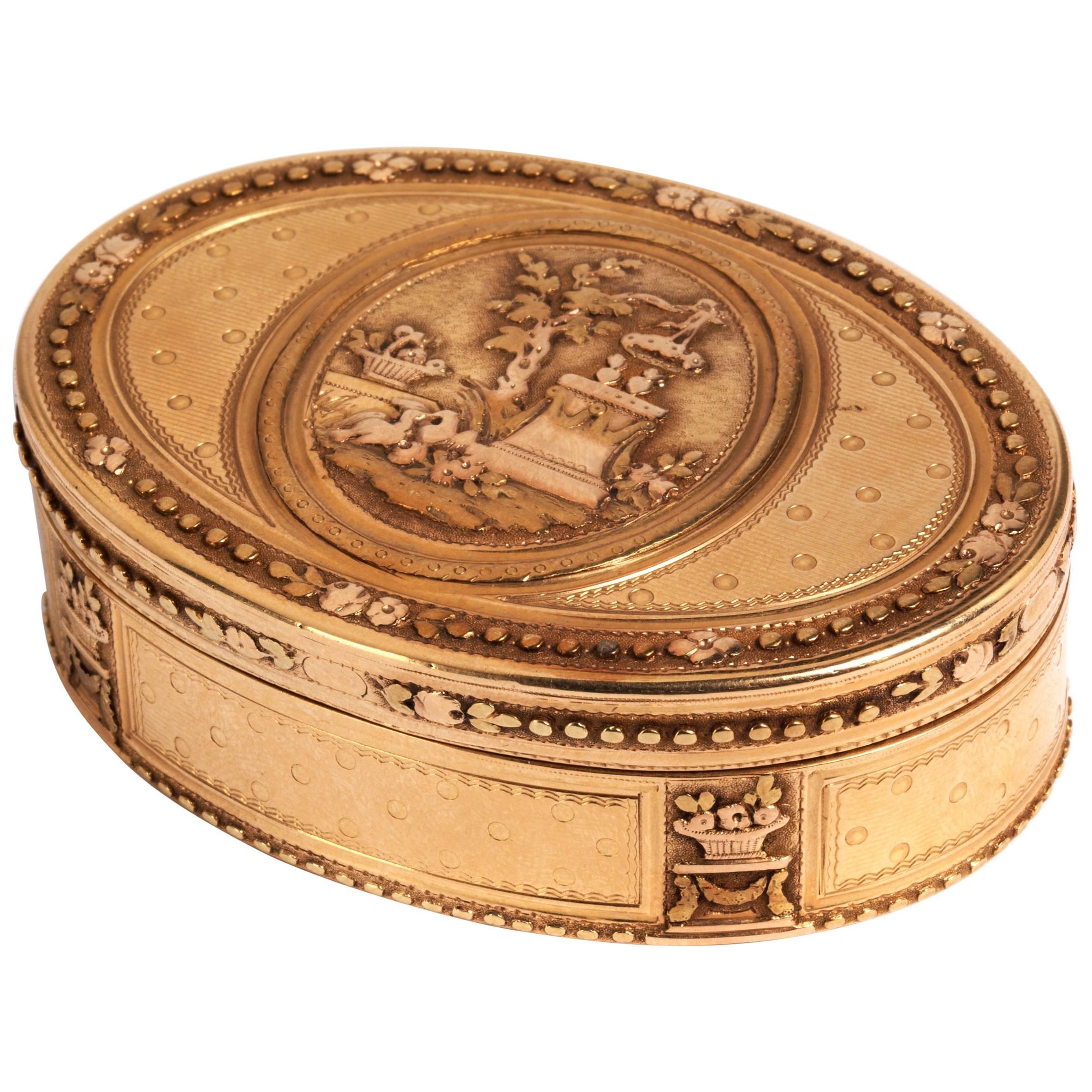 18th Century Maroon Lacquer Circular Table Snuff Box at 1stdibs