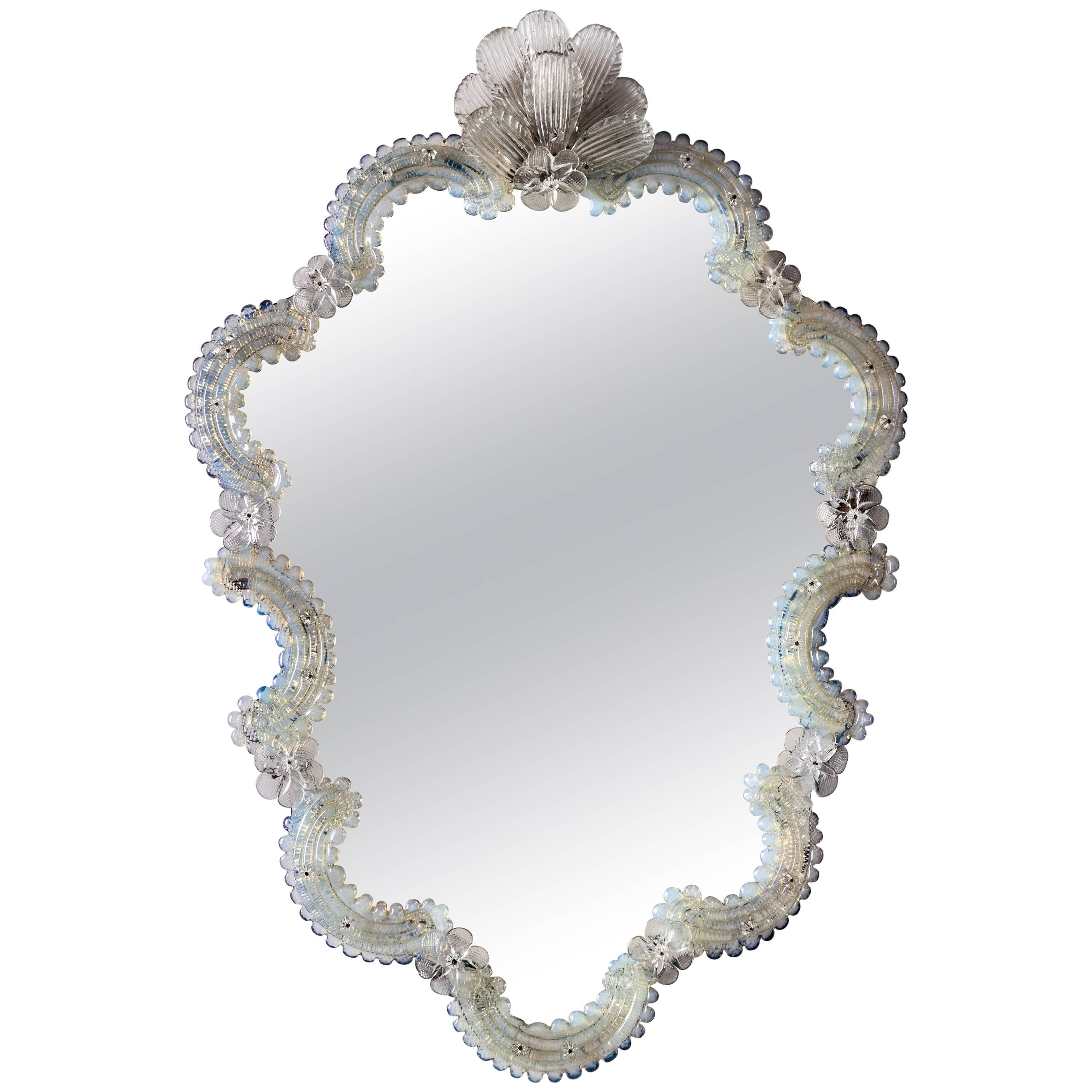 Crystal Framed Mirror, circa 1920 at 1stDibs