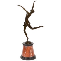 After Bruno Zach, Art Deco Bronze Sculpture "Spring" For Sale at 1stDibs